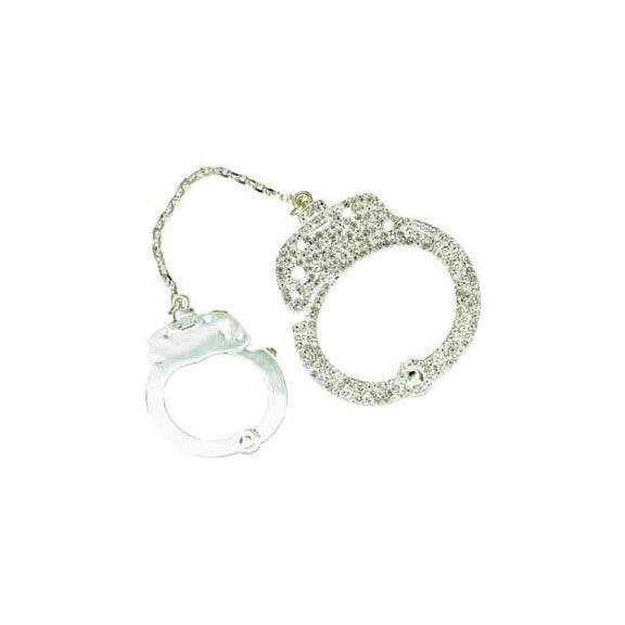 Handcuff Pin with Crystals | Jubilee Gift Shop