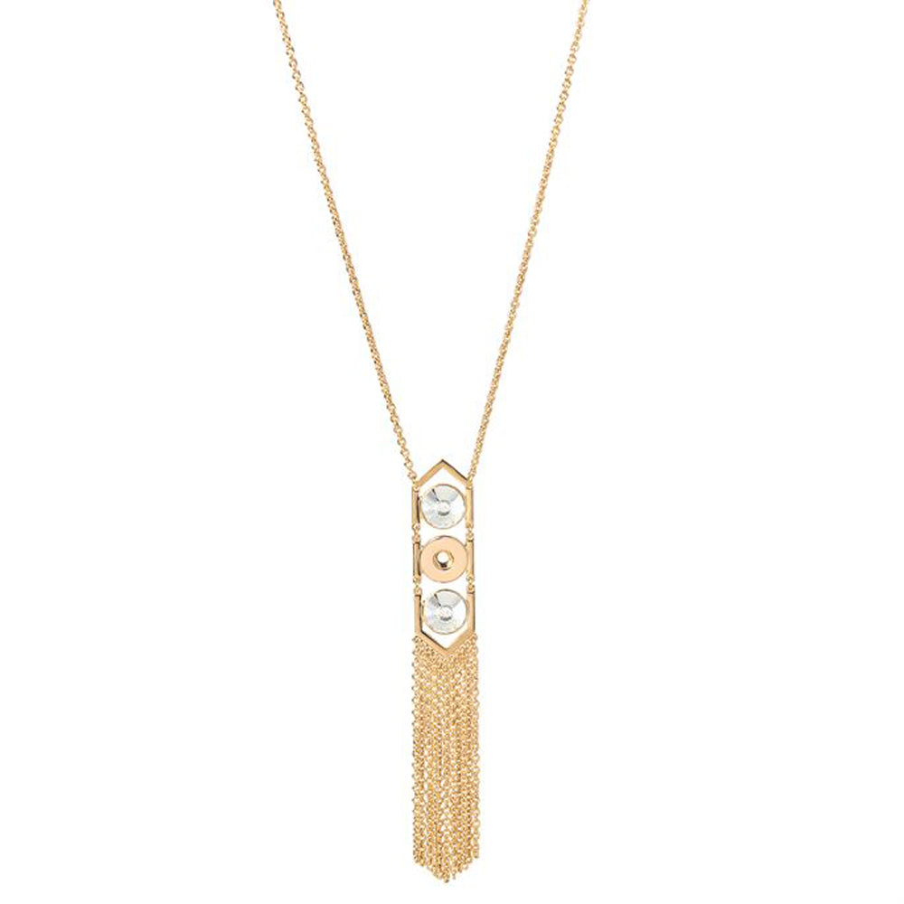 Petite Ginger Snaps Necklace Cache Tassel-Gold | Jubilee Gift Shop