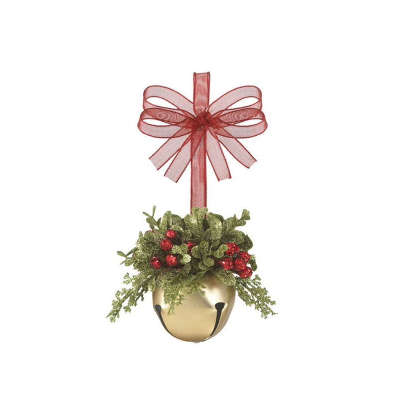 Mistletoe Sleigh Bell-Gold | Jubilee Gift Shop