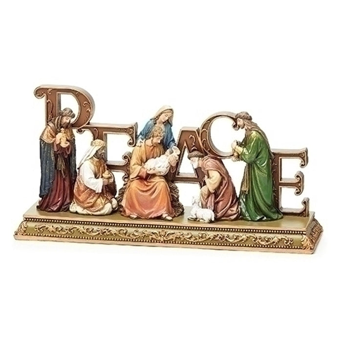 Peace Nativity Table Décor, 6"H | Jubilee Gift Shop