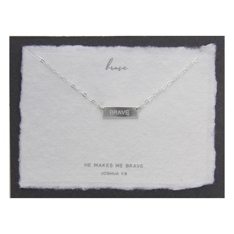 Brave Necklace Sterling Silver | Jubilee Gift Shop