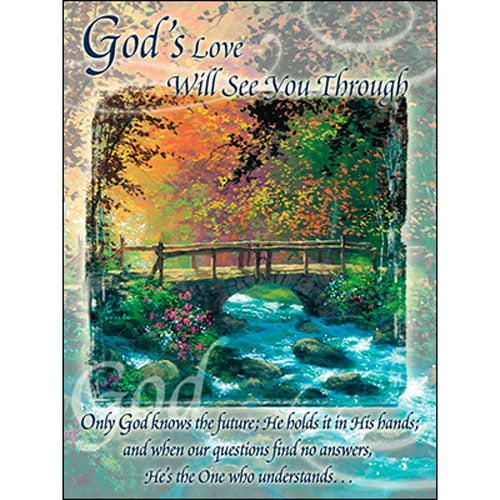 Serious Illness Card "God's Love will see you... " | Jubilee Gift Shop