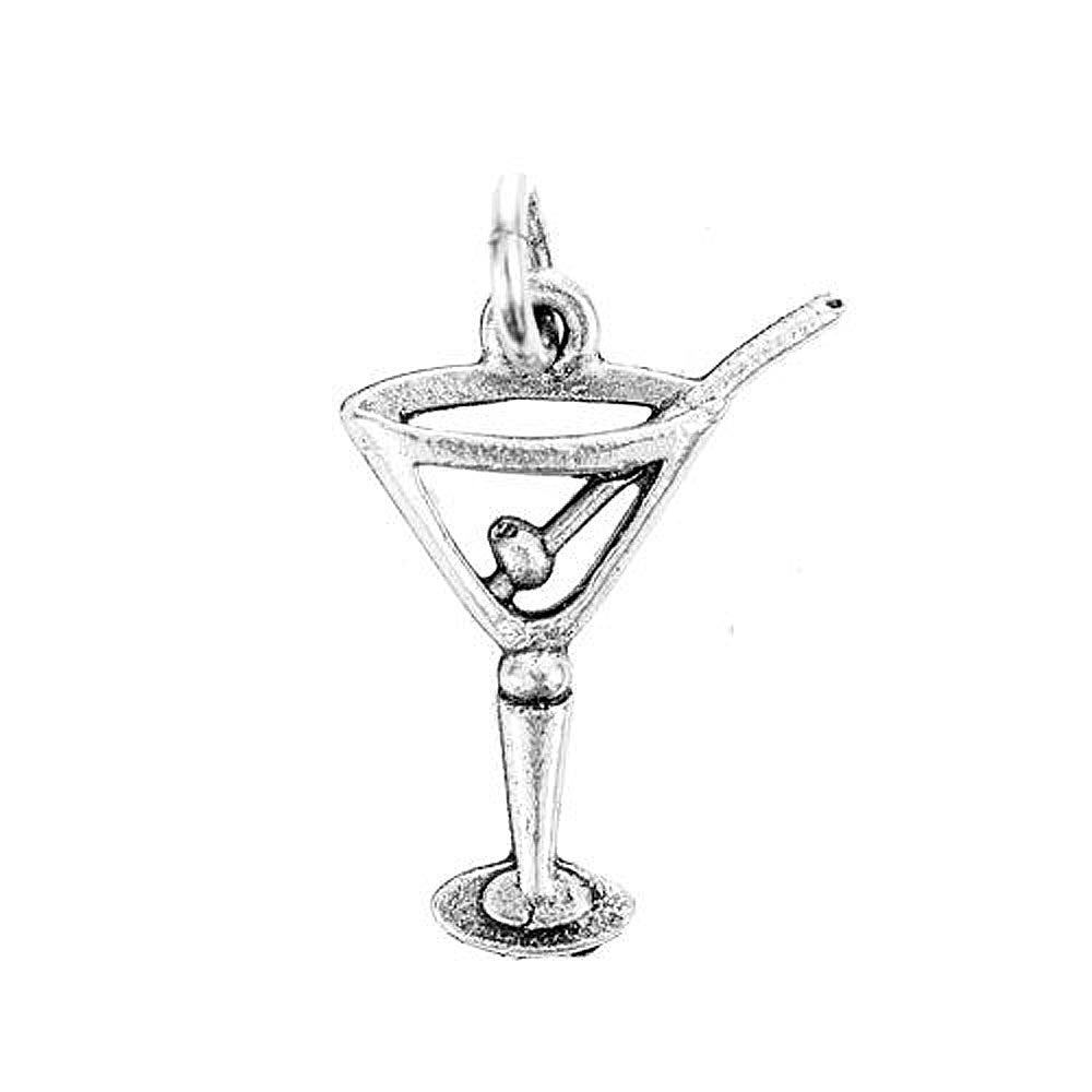 Martini Charm Silver Character | Jubilee Gift Shop