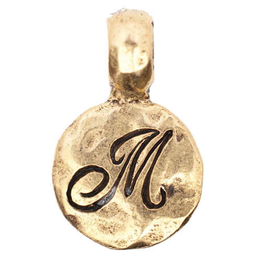Monogram M with Bale Charm Gold | Jubilee Gift Shop