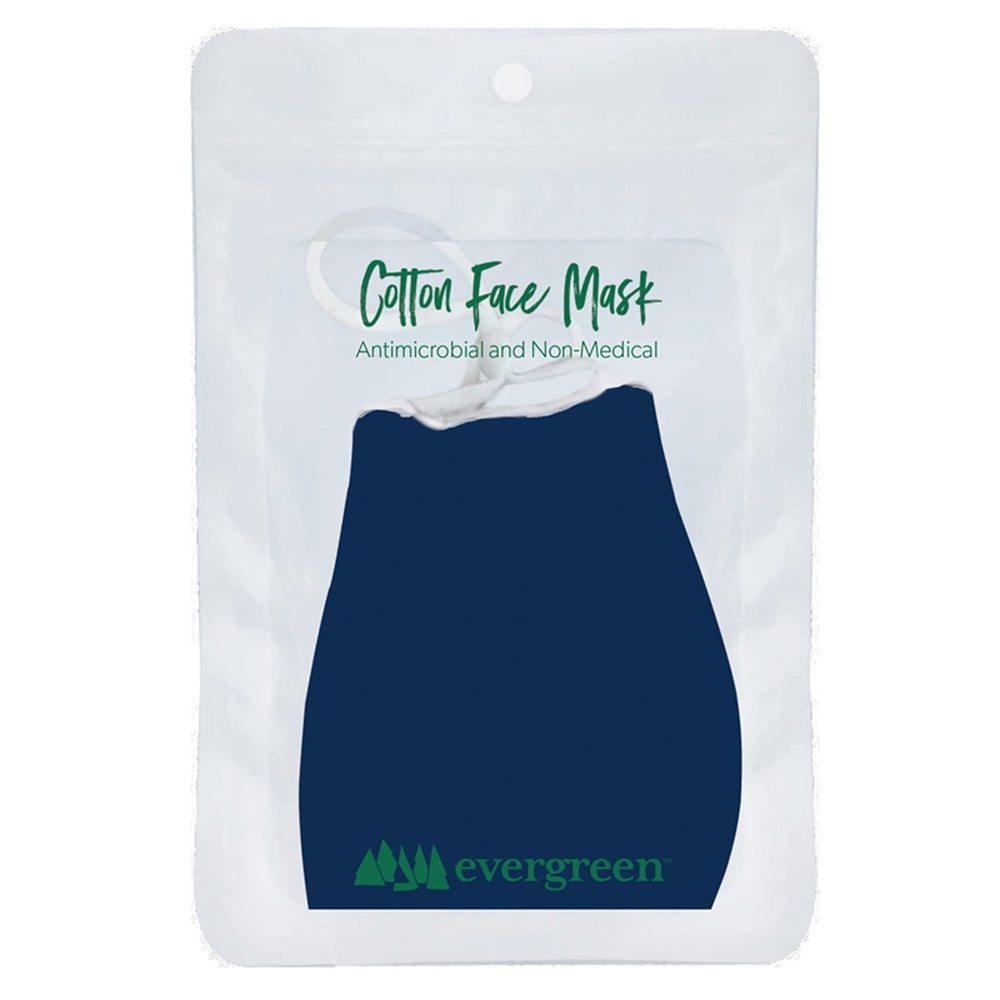 Adult Non-Medical Antimicrobial Cotton Face Mask, Gender Neutral Solid ...