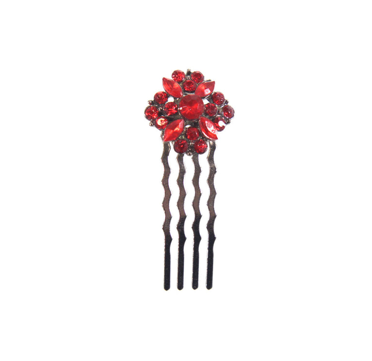 Red Beaded Hair Pin | Jubilee Gift Shop