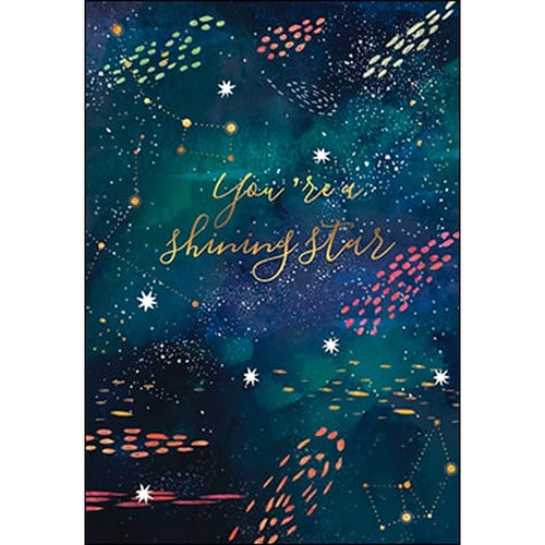 Congratulations Card - "You're a shining star" | Jubilee Gift Shop