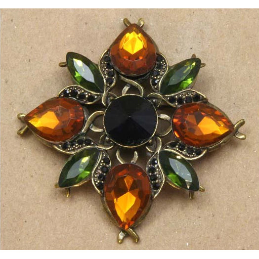 Flower Antique Gold Pin | Jubilee Gift Shop