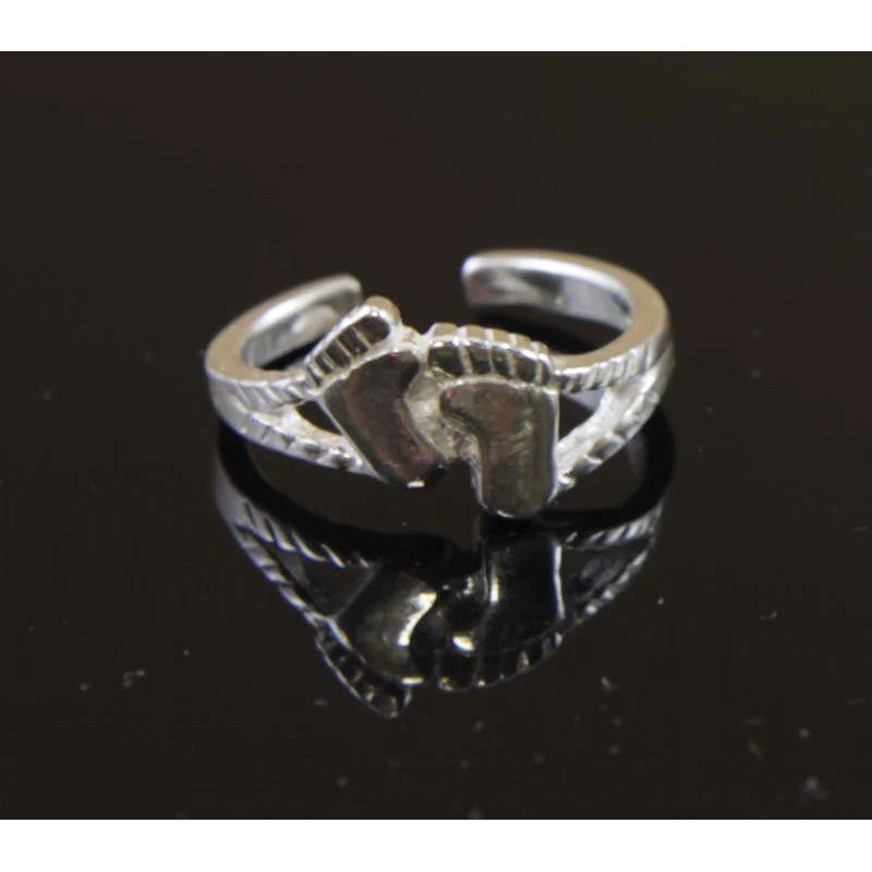 Sterling Silver Feet Toe Ring | Jubilee Gift Shop